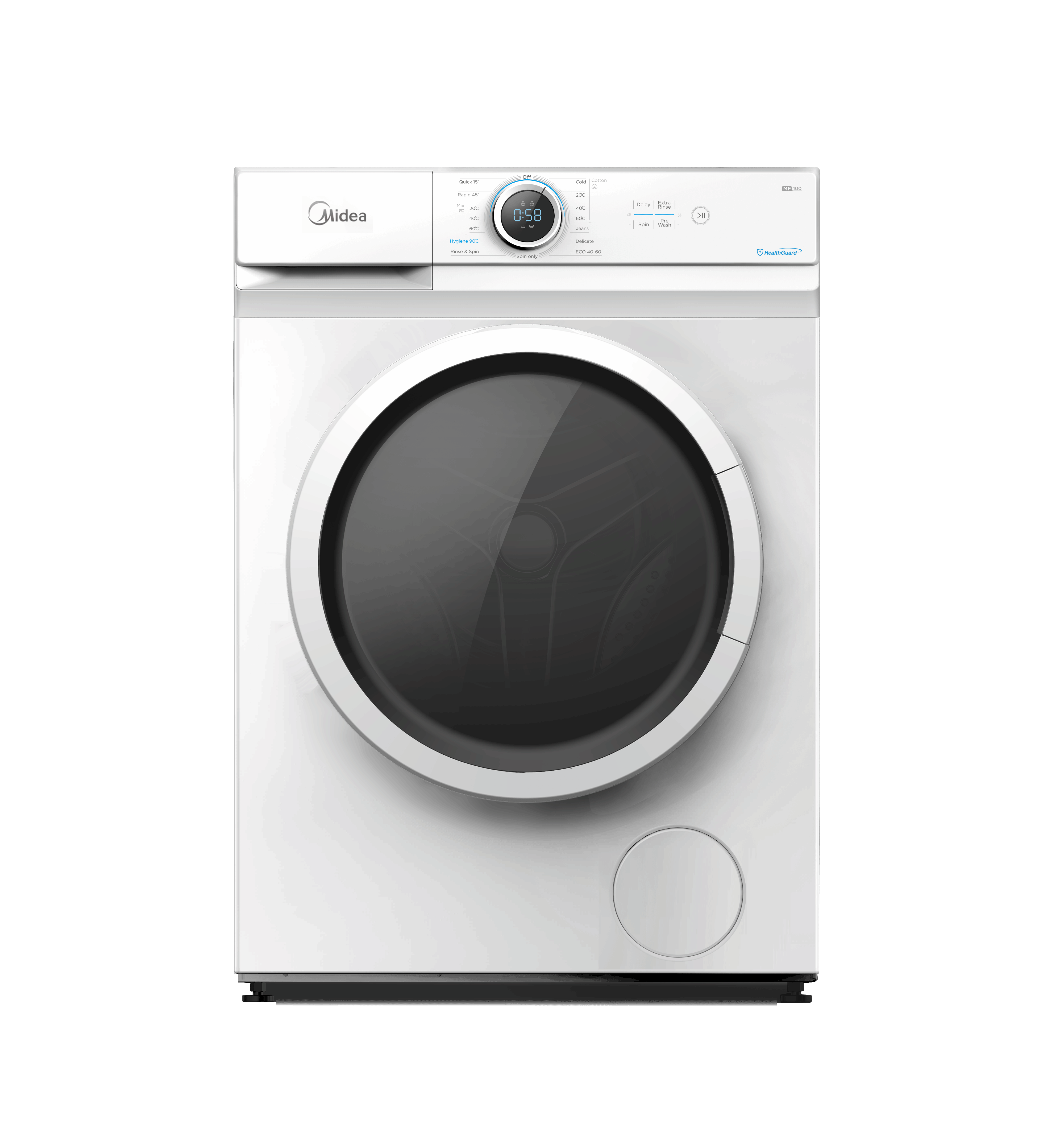 Midea, Freestanding Washing Machine, Lunar Dial and LED Display, 7 kg